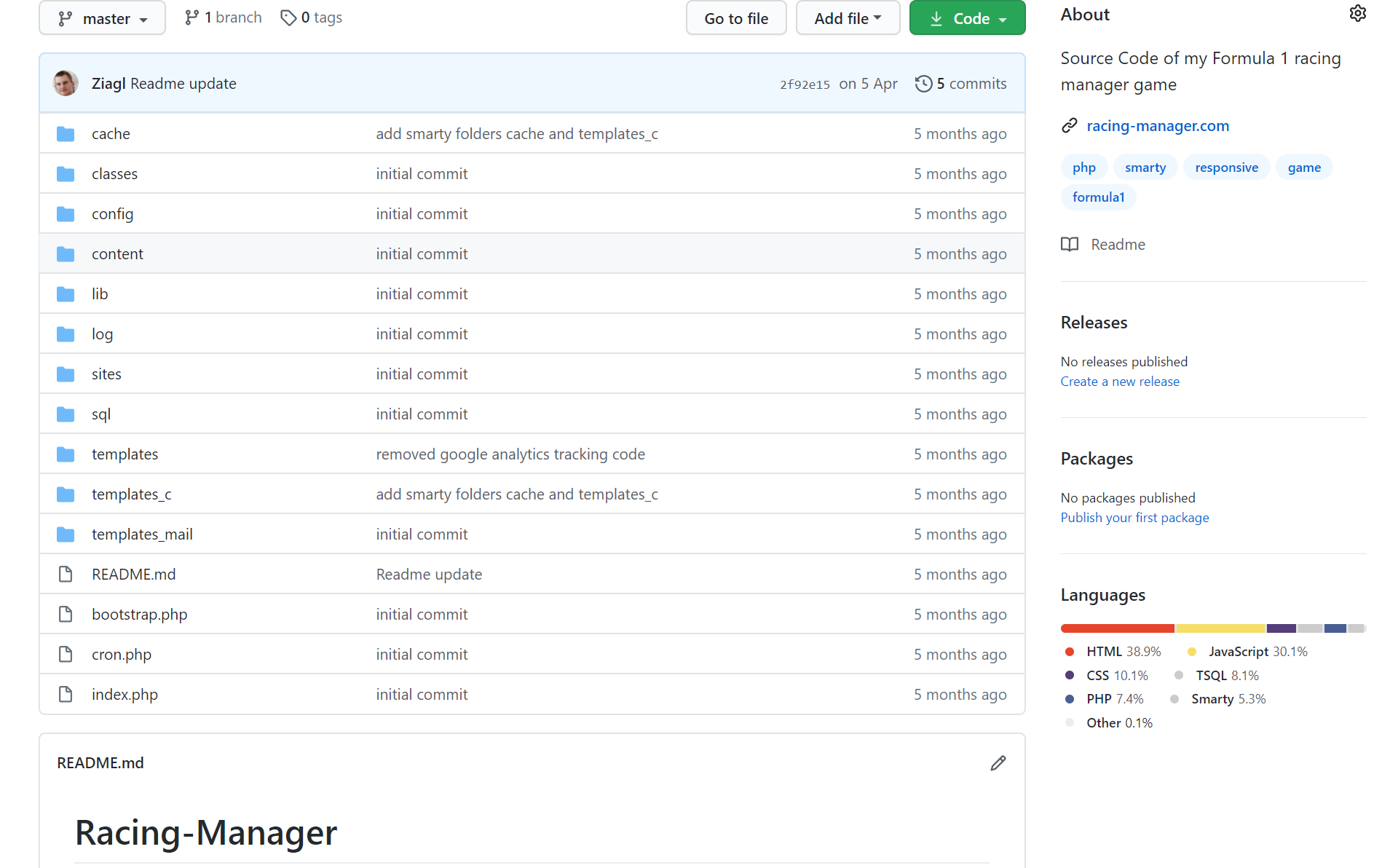 Racing Manager Open Source - Racing Manager